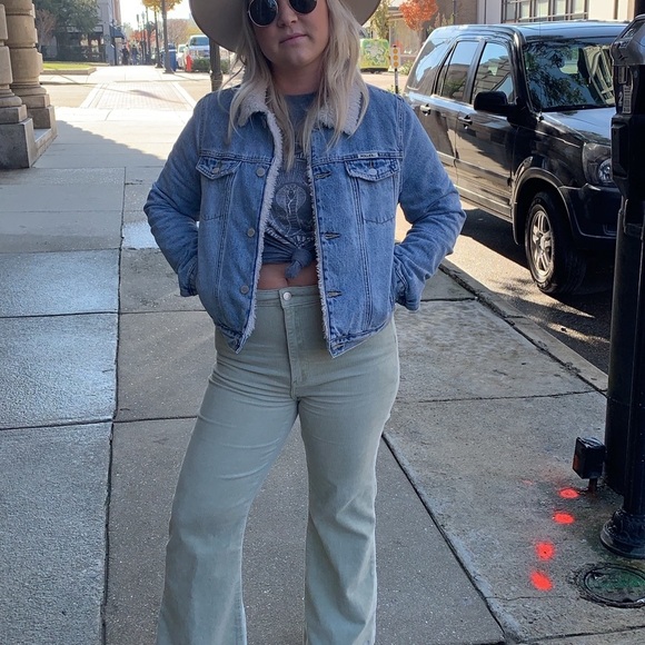 rolla’s | Jackets & Coats | Rollas Denim Sherpa Jacket | Poshmark